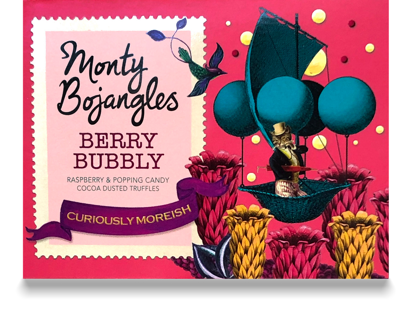 Berry Bubbly Truffles – Raspberry Chocolate with a Pop – Monty Bojangles