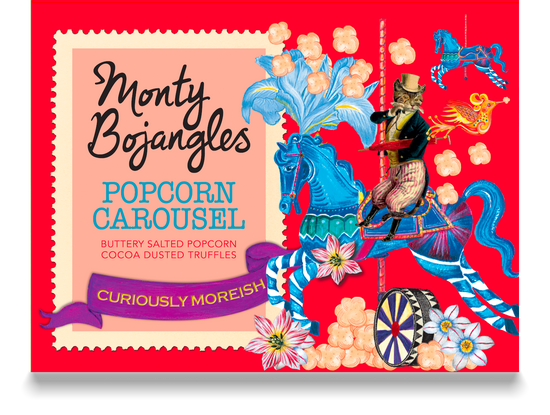 Popcorn Carousel Truffles – Cocoa Dusted with Salted Popcorn & Crispy ...